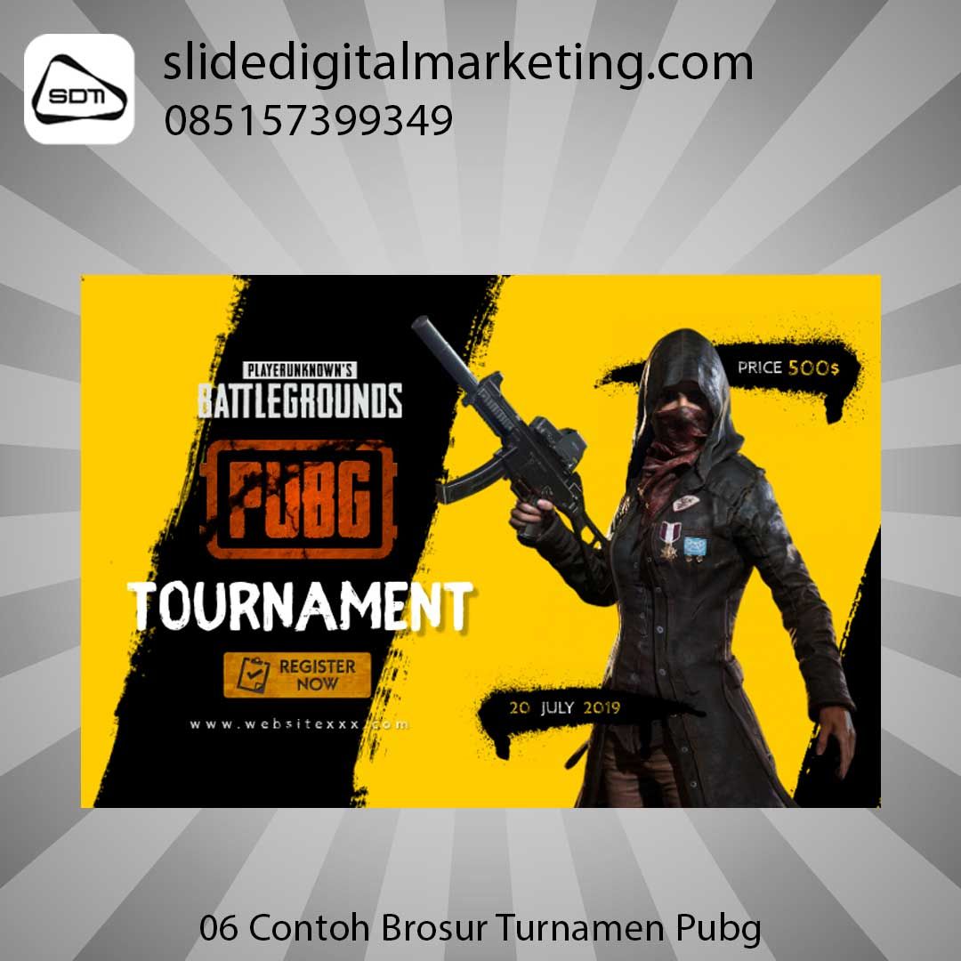 10+ Contoh Brosur Pamflet Leaflet Poster Turnamen Pubg